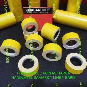 Jual MURAH KERTAS STICKER HANDLABEL 1 LINE SINGLE LINE SATO SAMARK ...