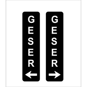 Jual Geser | Sign Board Geser | Sign Label Akrilik Tanda Geser ...