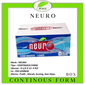 Jual NEURO Continous Form K 4 Ply 9 1/2 x 13 - Folio - NCR - Jakarta ...