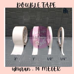 Jual DOUBLE TAPE DOBEL TIP 1 INCH LEM TIMBAL BALIK LEM PLESTER FOAM - 1 ...