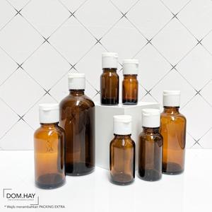 Jual Botol Fliptop Putih Kaca Cokelat Amber Packaging Luxury DB - 10ml ...