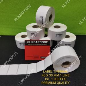 Jual MIXUE THERMAL LABEL STIKER BARCODE 40 X 30 MM - 40x30 MM 1.000 ...