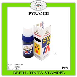 Jual Tinta stempel/Refill ink/Pyramid Stamp Pad Ink Biru - Jakarta ...