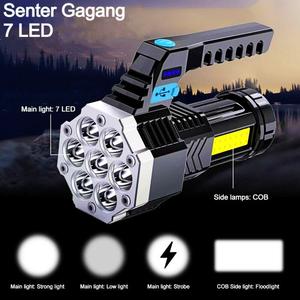 Promo Senter Gagang 7 LED Super Terang / Senter Gagang / Senter LED 7 ...