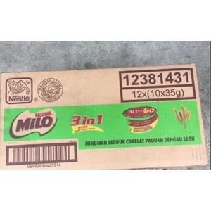 Jual Milo 3 in 1 isi 120 sachet x 35g Milo 3 in 1 dus Susu Milo Karton ...