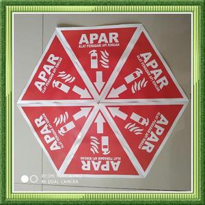 Jual sticker segitiga apar. penanda alat pemadam api rambu tabung apar ...