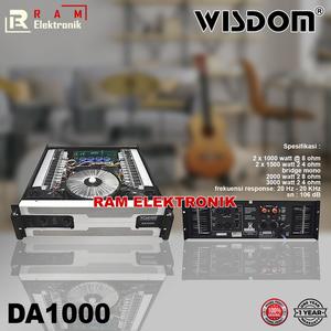 Jual Power Amplifier WISDOM DA1000 / DA-1000 Class H 2 Channel Original ...