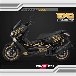 Jual STIKER NMAX HITAM CUTTING STICKER WARNA GOLD N21 - Jakarta Barat ...