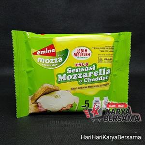 Jual EMINA MOZZA CHEESE SLICE KEJU LEMBARAN MOZZARELLA & CHEDDAR 5'S ...
