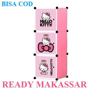 Jual LEMARI PAKAIAN PLASTIK BAJU BONEKA BUKU SERBAGUNA 1x3 LAYER ...