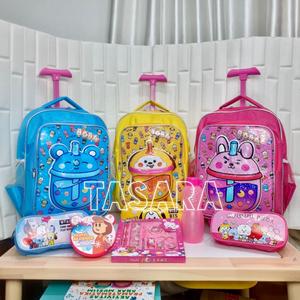 Jual Tas Troli BTS Boba / Tas Trolley BT21 / Tas Koper Anak BTS Anak SD ...