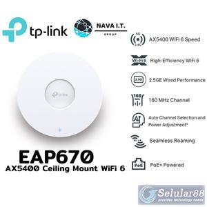 Promo TP-Link EAP670 AX5400 Ceiling Mount WiFi6 Access Point Wireless ...