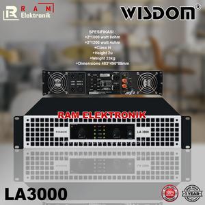 Jual Power Amplifier WISDOM LA3000 / LA-3000 2 Channel Original - Jakarta Barat - RAM elektronik ...