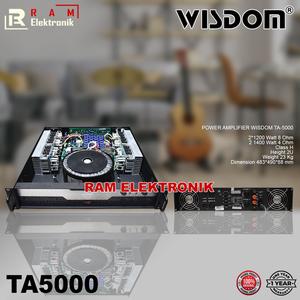 Jual Power Amplifier WISDOM TA5000 / TA-5000 Class H 2 Channel Original ...
