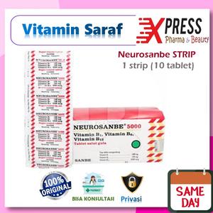 Jual XPRESS Neurosanbe 5000 STRIP Obat Vitamin B Complex Kebas ...