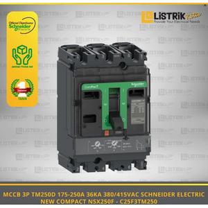 Jual MCCB 3P3D TM250D NSX250F SCHNEIDER ELECTRIC - C25F3TM250 ORIGINAL ...