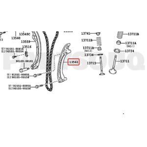 Jual Damper Timing Chain Tensioner Innova Hilux 1TRFE 2.0cc 13561-0C030 ...