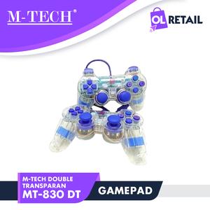 Jual M-Tech Original Gamepad Stick PC Laptop PS Double Getar Transparan ...