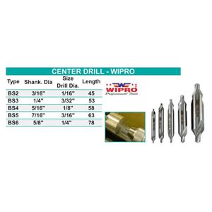 Jual Center Drill Shank 7/16 x Size Drill 3/16 Inch Wipro BS5 - Jakarta Barat - Perkakas LTC ...