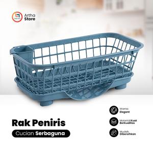 Promo Rak Peniris Piring Cucian Buah Sayur Drain Dish Wastafel - white ...