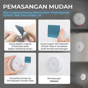 Jual Lampu Darurat Sensor Gerak Lampu Tangga Lemari Dapur Dinding ...