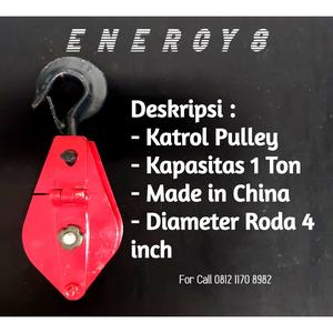Jual Katrol Pulley 1 Ton | Katrol Pulley Block 1 Ton / 4 Inch - Jakarta ...