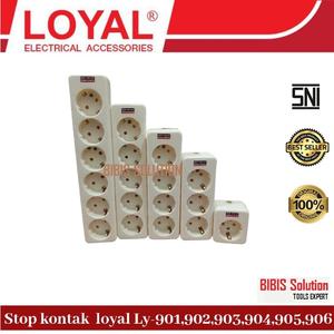 Jual LOYAL Stop Kontak Listrik Terminal Arde Outbow Kuningan SNI 1-5 ...