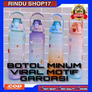 Jual (RS)BOTOL MINUM VIRAL MOTIV GRADASI 2 LITER STIKER 2D 3D 2L - PINK ...