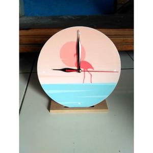 Jual Jam dinding unik kayu mdf hiasan dinding rumah yang aesthetic ...