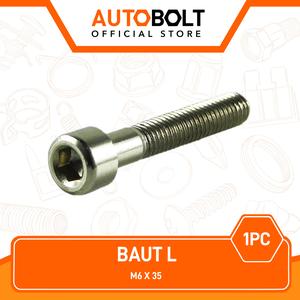Jual Baut L Berbagai Keperluan M6x35 6X35 M 6 x 35 M6 Kunci K 5 P Baud - Kota Bandung - AUTOBOLT ...