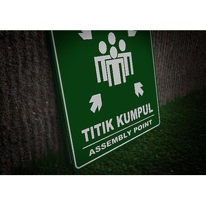 Jual papan Nama K3 TITIK KUMPUL / ASSEMBLY POINT - Kab. Pemalang ...