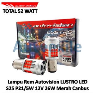 Jual Autovision LUSTRO LED P21/5W Merah Canbus Super Bright Lampu Rem Mobil - Kota Medan ...