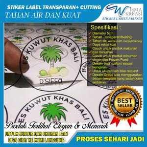 Jual Cetak stiker Transparan A3 murah sticker custom vinyl murah - Kota ...