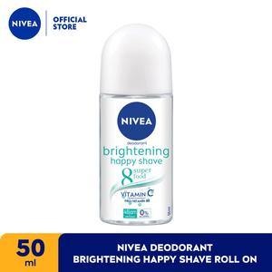 Jual NIVEA Deodorant Brightening Happy Shave Roll On 50ml Ketiak Cerah ...