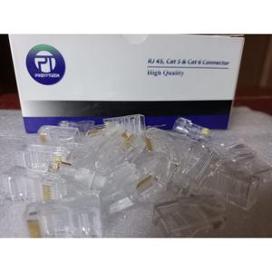 Jual RJ45 Cat5e isi 100pcs untuk Konektor Kabel Lan Utp Ftp Cat 5e ...