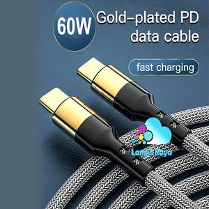 Jual Kabel Data Type C To Type C PD 60W 3A Gold Plated Fast Charging ...