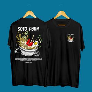 Jual Kaos Tshirt Baju Distro Soto Ayam Kuliner Makanan Indonesia ...