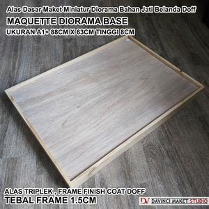 Jual Alas Maket Dasar Diorama Frame Kayu Jati Belanda A1+ 88cm x 63cm ...
