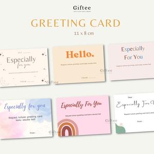 Jual GREETING CARD CUSTOM KARTU UCAPAN UKURAN 11X8 CARD ULANG TAHUN ...