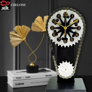 Jual Jam Meja Bentuk Roda Gigi Bergerak Mekanik Gaya Steampunk Antik ...