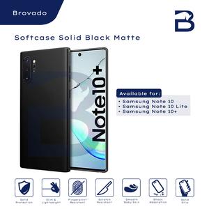 Jual Casing Samsung Note 10 / Lite / Plus Softcase Solid Black Matte ...