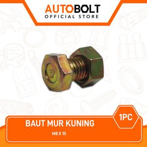 Jual Baut Mur Kuning Segala Jenis Keperluan M8x15 8x15 M8 8 X 15 M Baud Nut - Kota Bandung ...