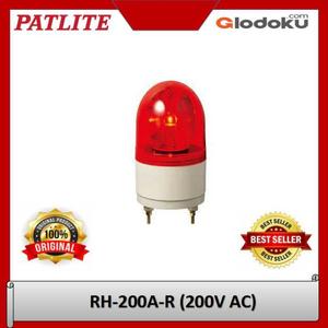 Jual PATLITE LAMP ROTATING RH-200A-R (200V AC) NO BUZZER, RED - Jakarta ...