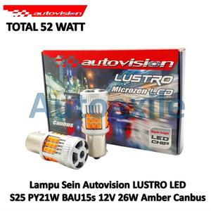 Jual Autovision LUSTRO LED PY21W BAU15s 12V Amber Canbus Lampu Sein Mobil - Kota Medan ...