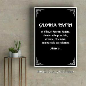 Jual Poster Kayu Hiasan Dinding Rohani Kristen Katolik Doa Pater Noster ...