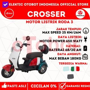 Promo Pacific Exotic Crosser Sepeda Motor Listrik Roda Tiga - italian ...