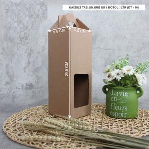 Jual kt kardus jinjing dus botol 1 liter kotak packaging kemasan box ...
