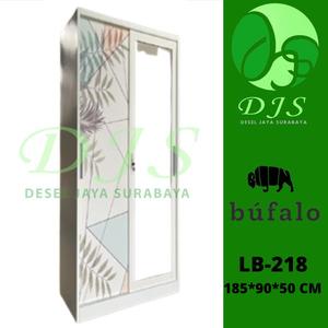 Jual Lemari Baju Besi Sliding LB-218 - Lemari Besi Kaca - Lemari Pakaian - Kota Surabaya ...