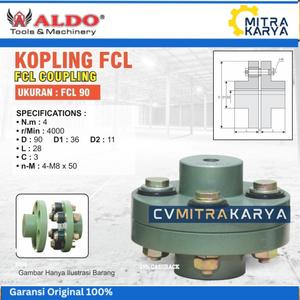 Jual KOPLING FCL / COUPLING / SAMBUNGAN DINAMO / CONNECTING MERK ALDO ...