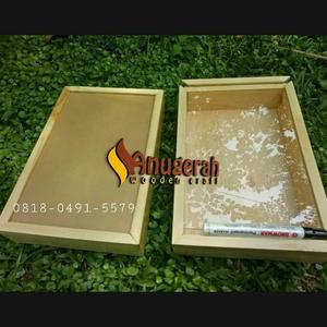 Jual Wooden sliding acrylic box 20x30cm kotak kayu sliding akrilik ...